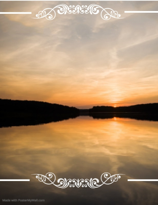 Copy of Copy of Funeral flyer sunset | PosterMyWall