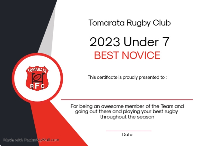 Player of the Day Certificate (9) | PosterMyWall