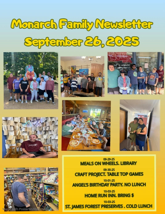 Monarch August Newsletter (1) | PosterMyWall
