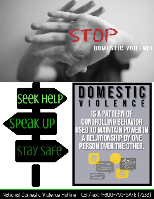 Copy of Domestic Violence, Social Issues | PosterMyWall