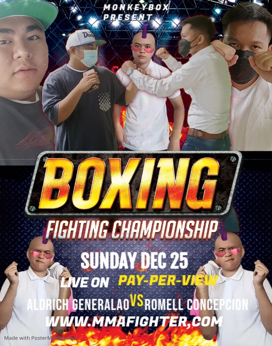 Copy of boxing fight flyer | PosterMyWall