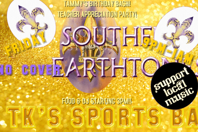 LSU Football Baseball College Team Tiger Purple Gold Bar Event Game ...