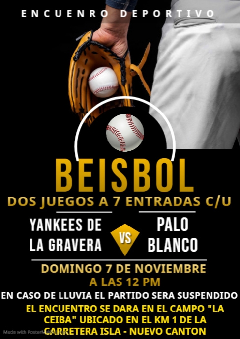 Copy of Copia de Baseball Competition flyer | PosterMyWall