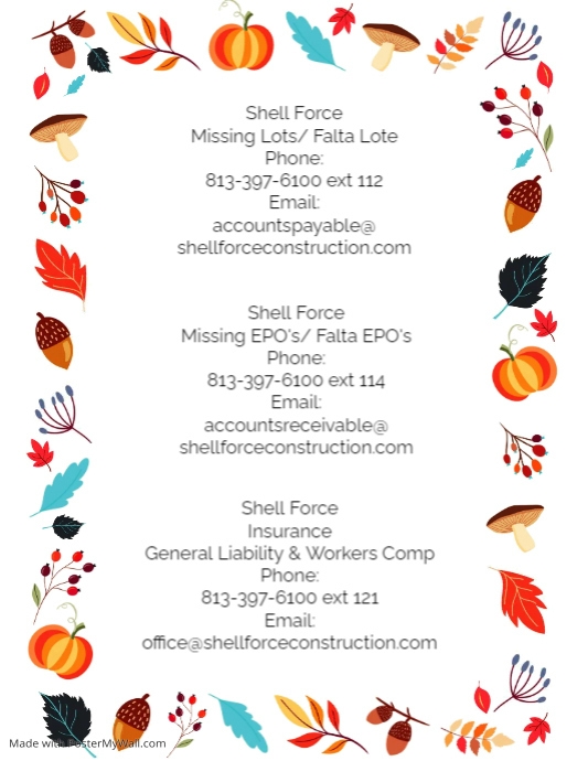 School Printable Borders Autumn Fall (1) | PosterMyWall