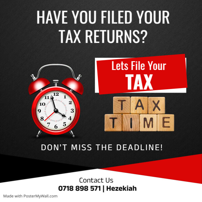 Tax filing Flyer | PosterMyWall