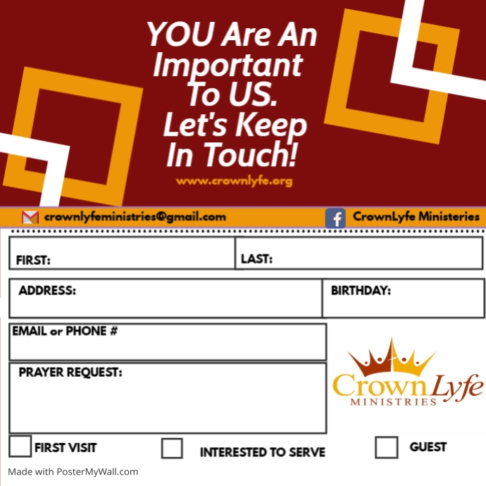 Welcome card | PosterMyWall