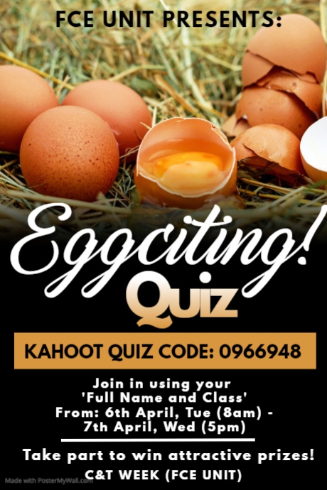 Copy of Fresh Eggs Poster | PosterMyWall