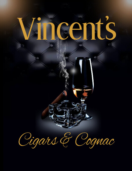 CIGAR & WHISKEY Flyer Template (4) | PosterMyWall