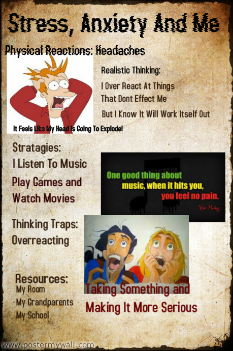 Stress, Anxiety And Me | PosterMyWall