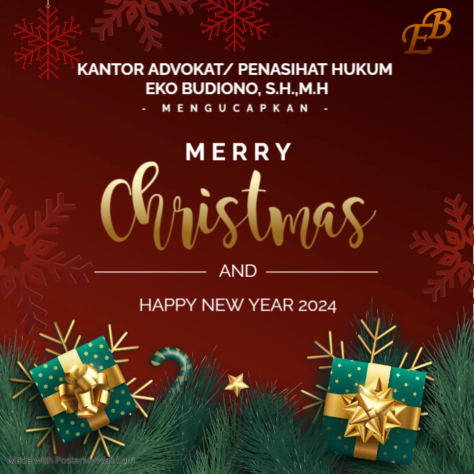 Merry Christmas Greetings Poster Flyer | PosterMyWall