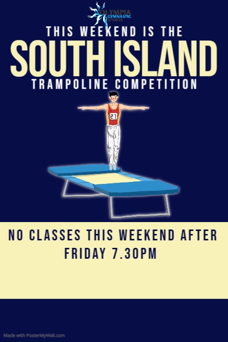 Trampoline Lessons Poster | PosterMyWall