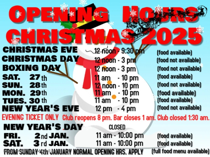 Copy of Christmas Opening Hours Poster Template | PosterMyWall