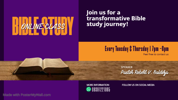 church bible study class session meeting | PosterMyWall