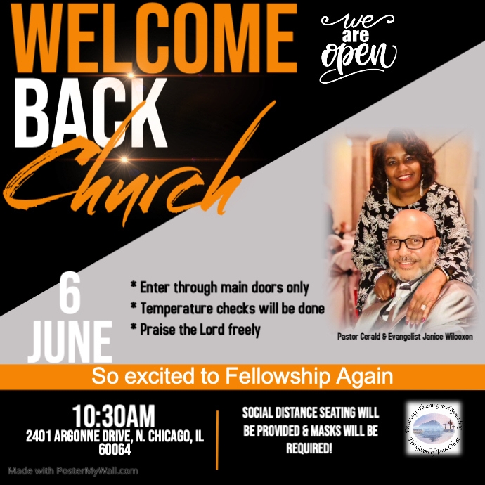 Copy of We are Opening for Church | PosterMyWall