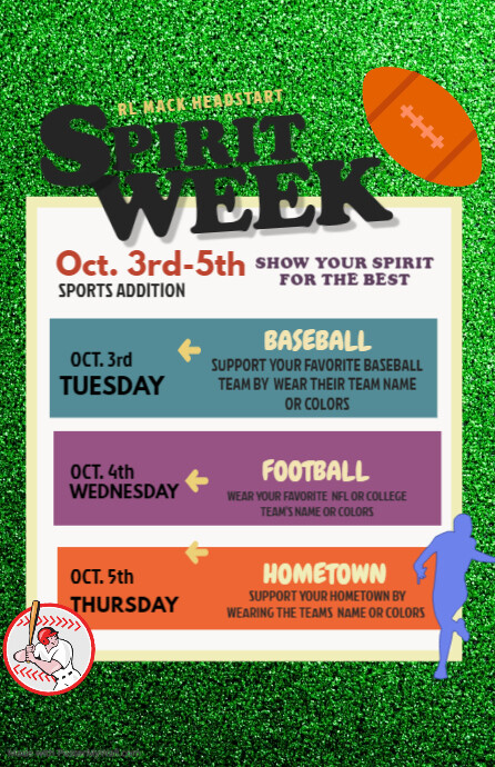Spirit Week Flyer | PosterMyWall