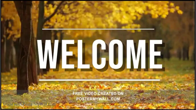 welcome fall | PosterMyWall