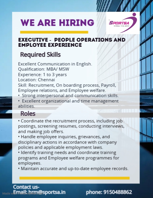 We are hiring jobs available flyer ad (1) | PosterMyWall