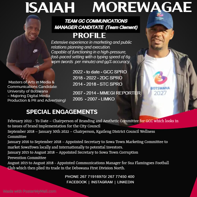 Dark DJ Bio Press Kit Instagram Template | PosterMyWall