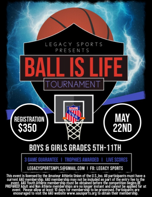 Ball is Life May 22 | PosterMyWall