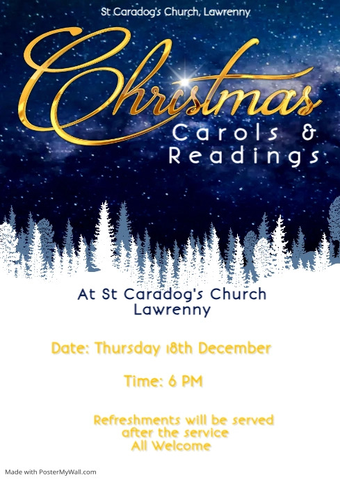 Christmas Carol Service Poster | PosterMyWall