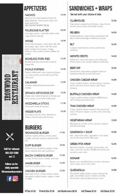 Copy of 2021 MENU-front | PosterMyWall