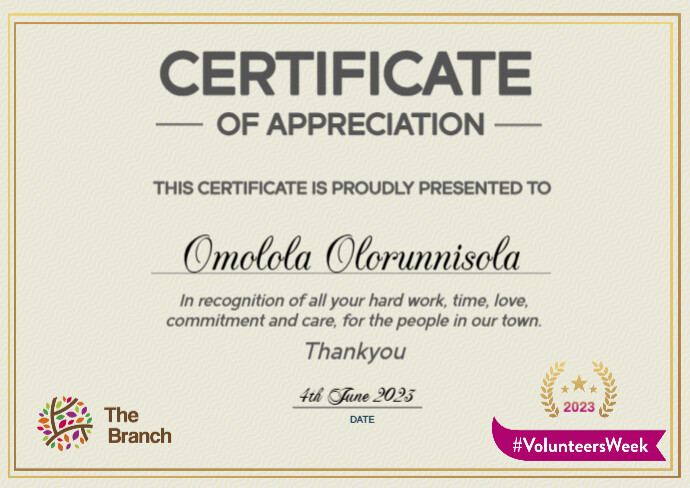 certificate of appreciation | PosterMyWall