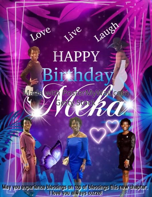 Copy of Meka Birthday | PosterMyWall