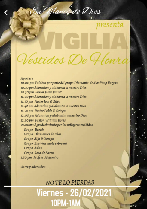 Copia de vigilia | PosterMyWall