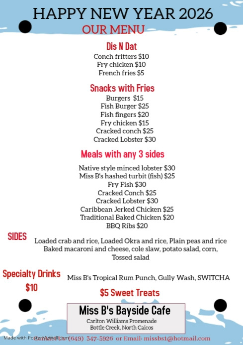 menu flyer | PosterMyWall