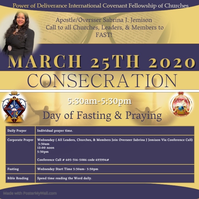 Copy of Consecration | PosterMyWall