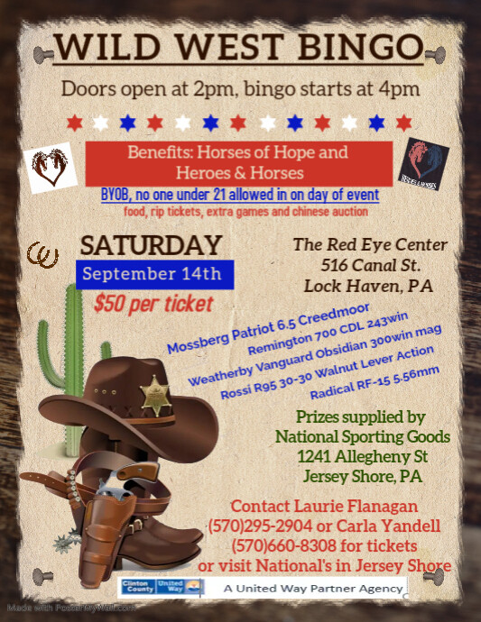 Copy of Beige wild west party invite flyer | PosterMyWall