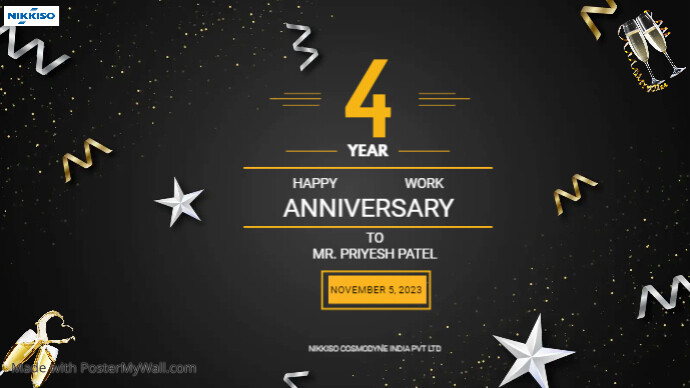 work anniversary invitations (1) | PosterMyWall