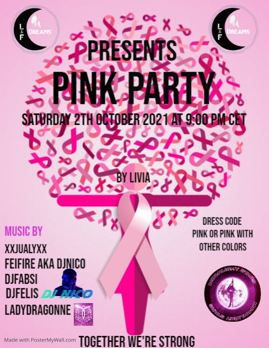 Copy of Copy of pink ribbon day poster template | PosterMyWall