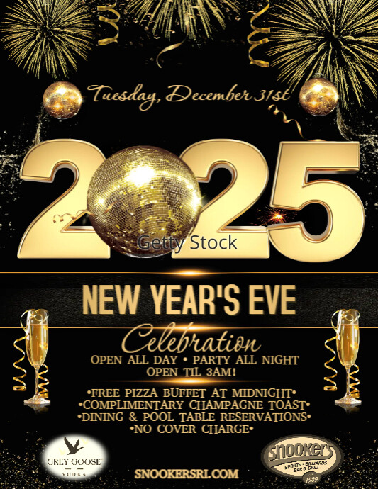 New Year's Eve 2025 8.5x11 | PosterMyWall