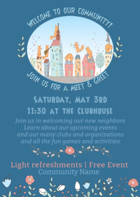 Welcome Meet and Greet Invitation | PosterMyWall