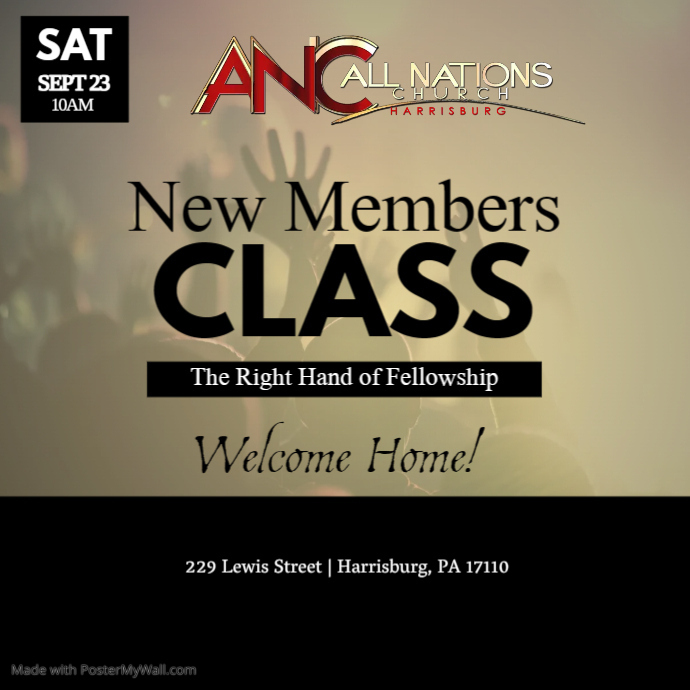 New Members Class | PosterMyWall