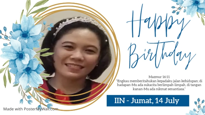 Happy Birthday TWITTER DESIGN Template | PosterMyWall