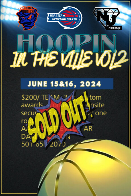 HOOPIN IN THE VILLE 2024 | PosterMyWall