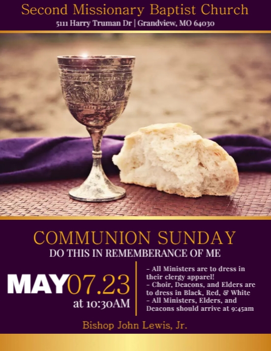 Communion Sunday | PosterMyWall