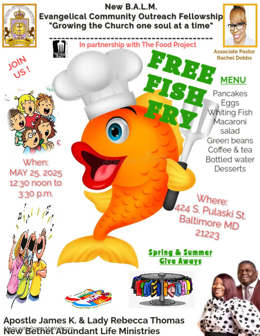 Gospel SUNDAY FISH FRY | PosterMyWall