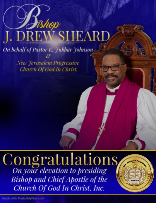 Copy of Copy of Copy of Episcopal Consecration flyer | PosterMyWall