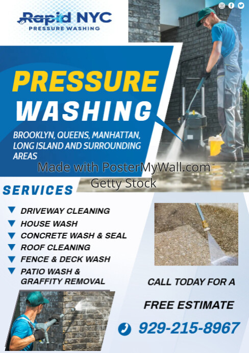 Pressure Washing Flyer | PosterMyWall