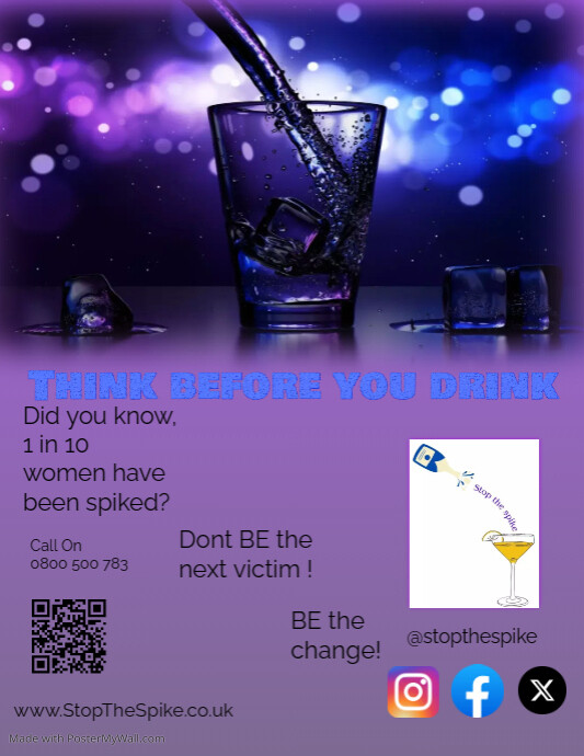 Copy of drink spiking -poster | PosterMyWall