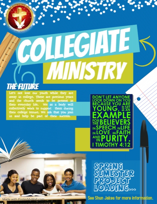 Collegiate Ministry | PosterMyWall