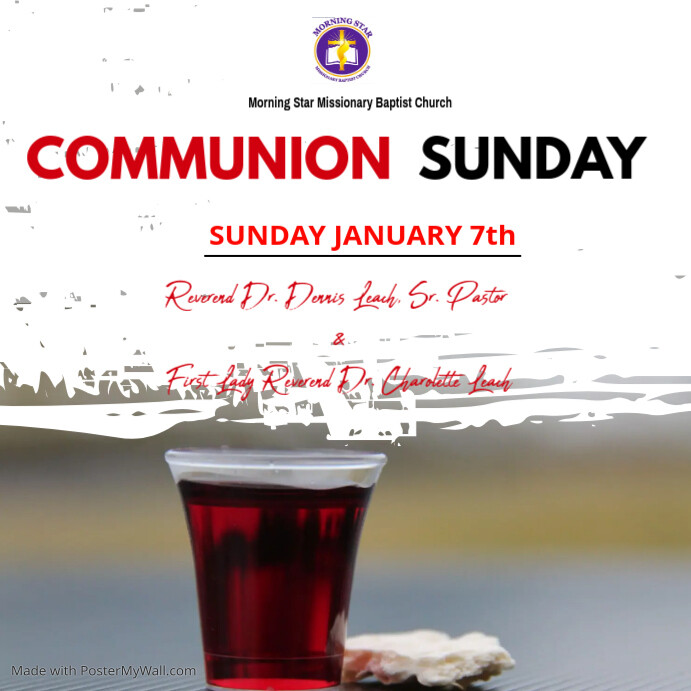 Holy Communion Service | PosterMyWall