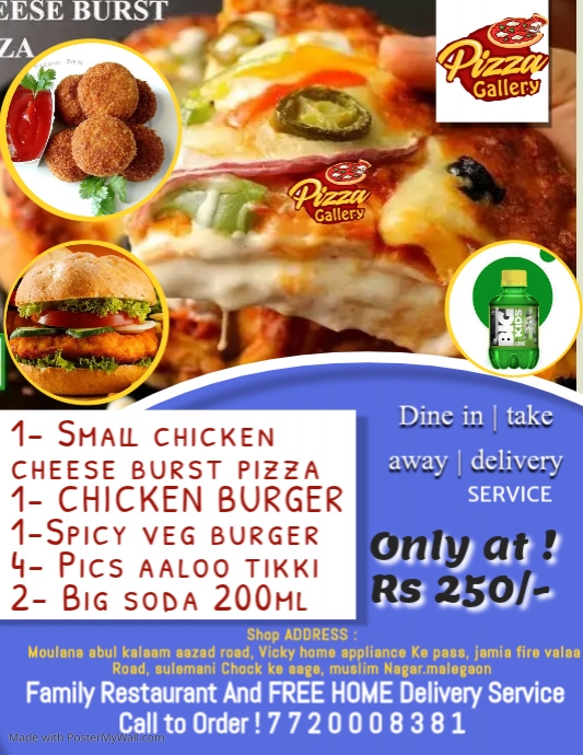 Copy of Food Delivery Service Flyer Template | PosterMyWall
