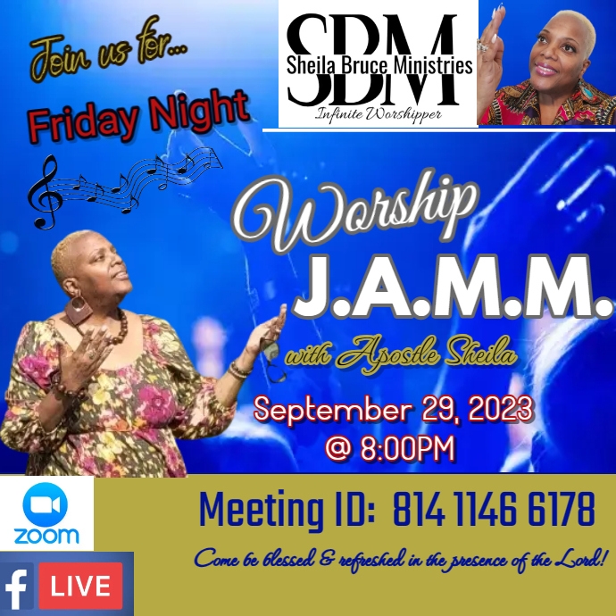 August - Friday Night Worship J.A.M.M. | PosterMyWall