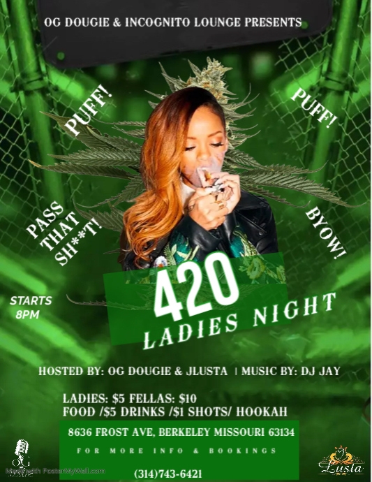 Copy of cannabis party flyer template | PosterMyWall