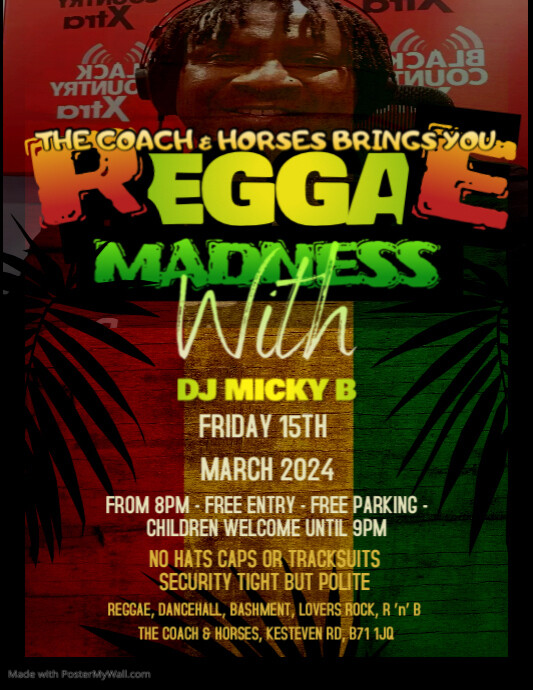 Copy of Reggae Party Flyer | PosterMyWall