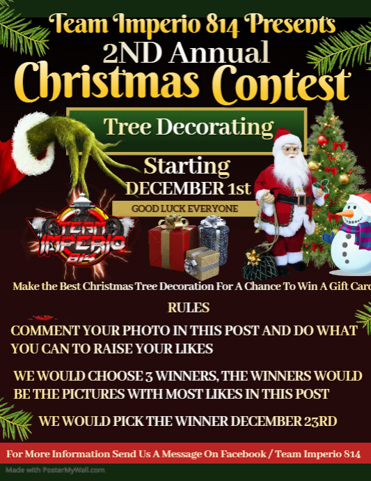 Christmas Home Decorating Contest Instagram P (1) | PosterMyWall